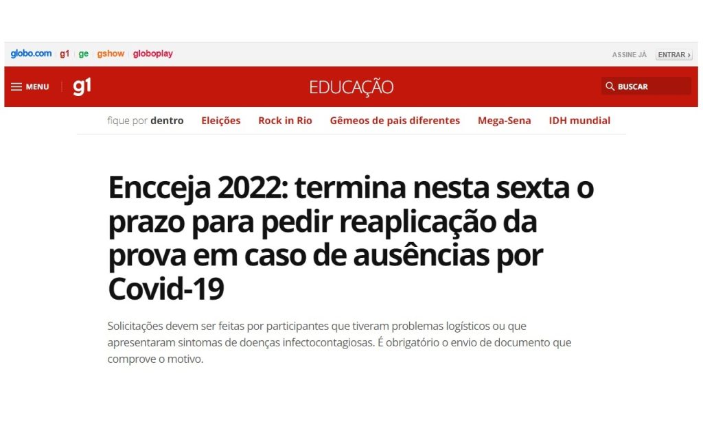 Resultado Encceja 2021 Quando Sai Gabarito Provas